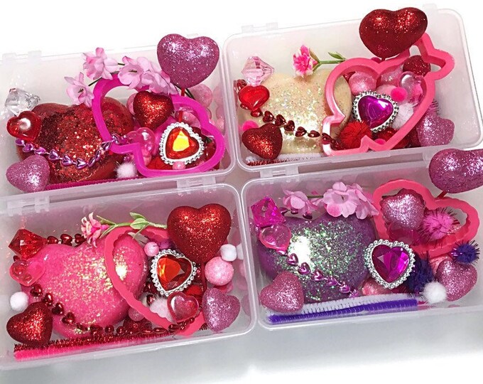 Valentines Day Mini Play Dough Kit Valentines Playdough Kits Play Dough ...
