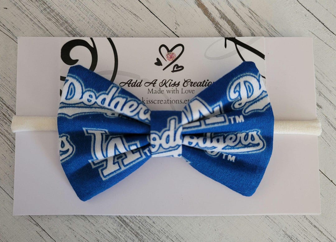 Los Angeles Dodgers Hair Bow | Cotton Fabric | Alligator or Barrette ...