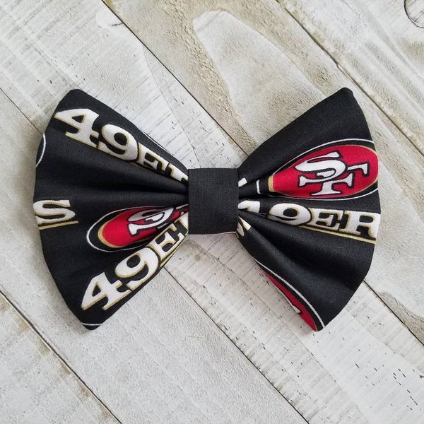 49ers Hair Bow - Etsy