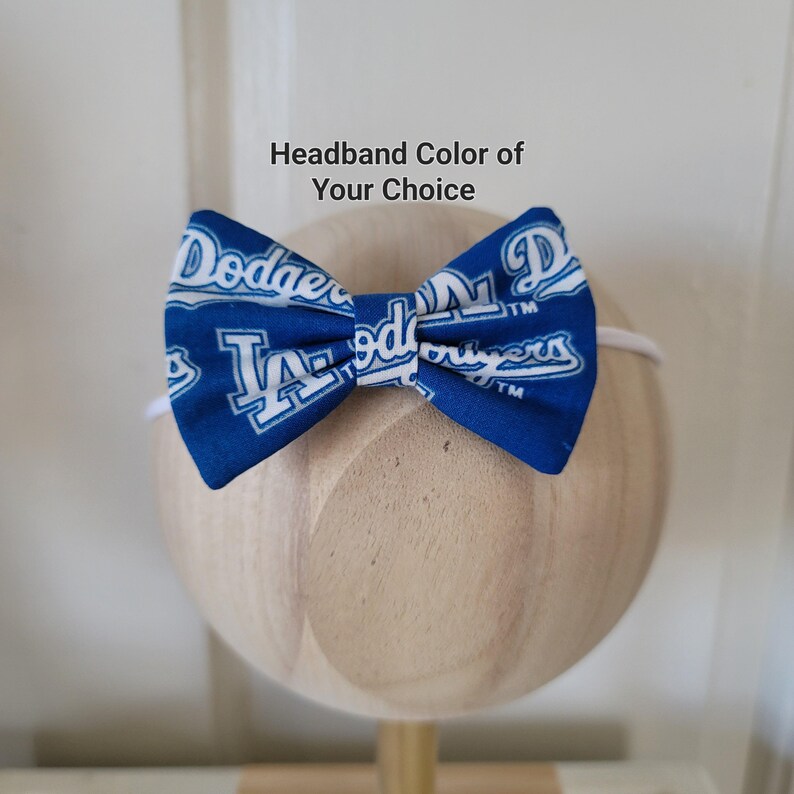 Los Angeles Dodgers Hair Bow | Cotton Fabric | Alligator or Barrette ...