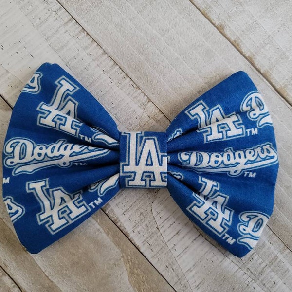 La Dodgers Hair Bow - Etsy
