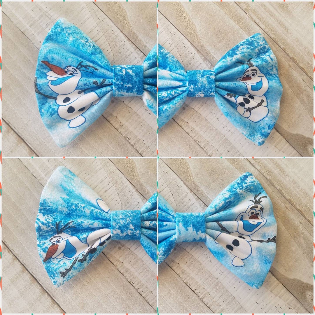 Olaf Hair Bows Olaf Frozen Disney Hair Bow Olaf Cotton - Etsy