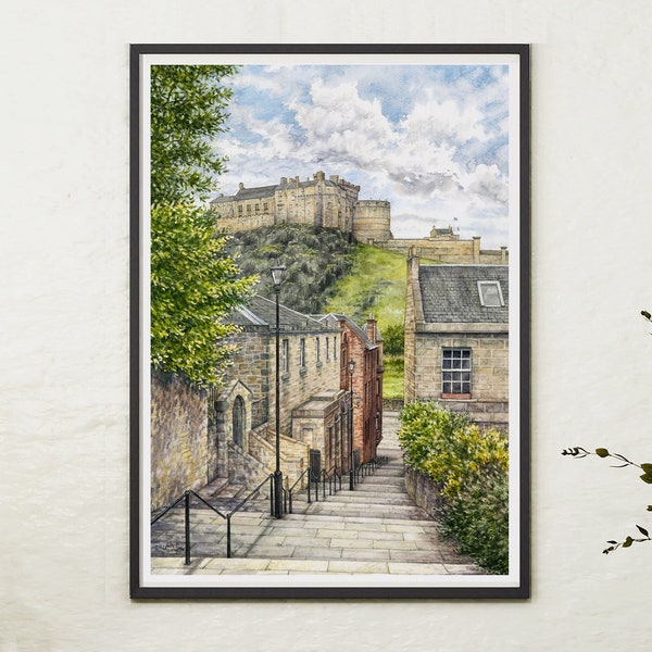 Edinburgh Castle Art - Etsy