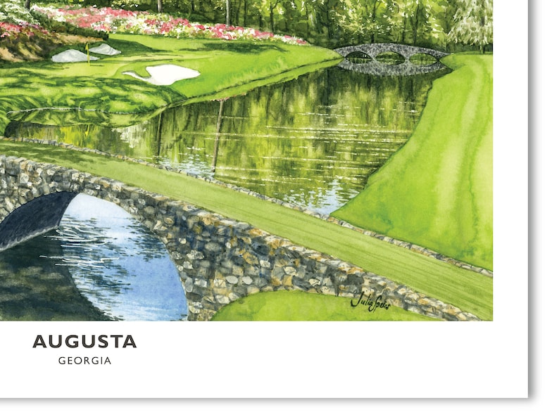 Augusta National Golf Club Poster Print the Masters Golf - Etsy