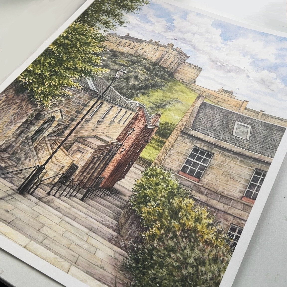 Edinburgh Castle Print | Edinburgh Poster | Scottish Wall Art ...