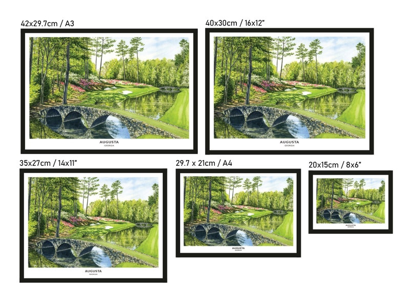 Augusta National Golf Club Poster Print the Masters Golf - Etsy