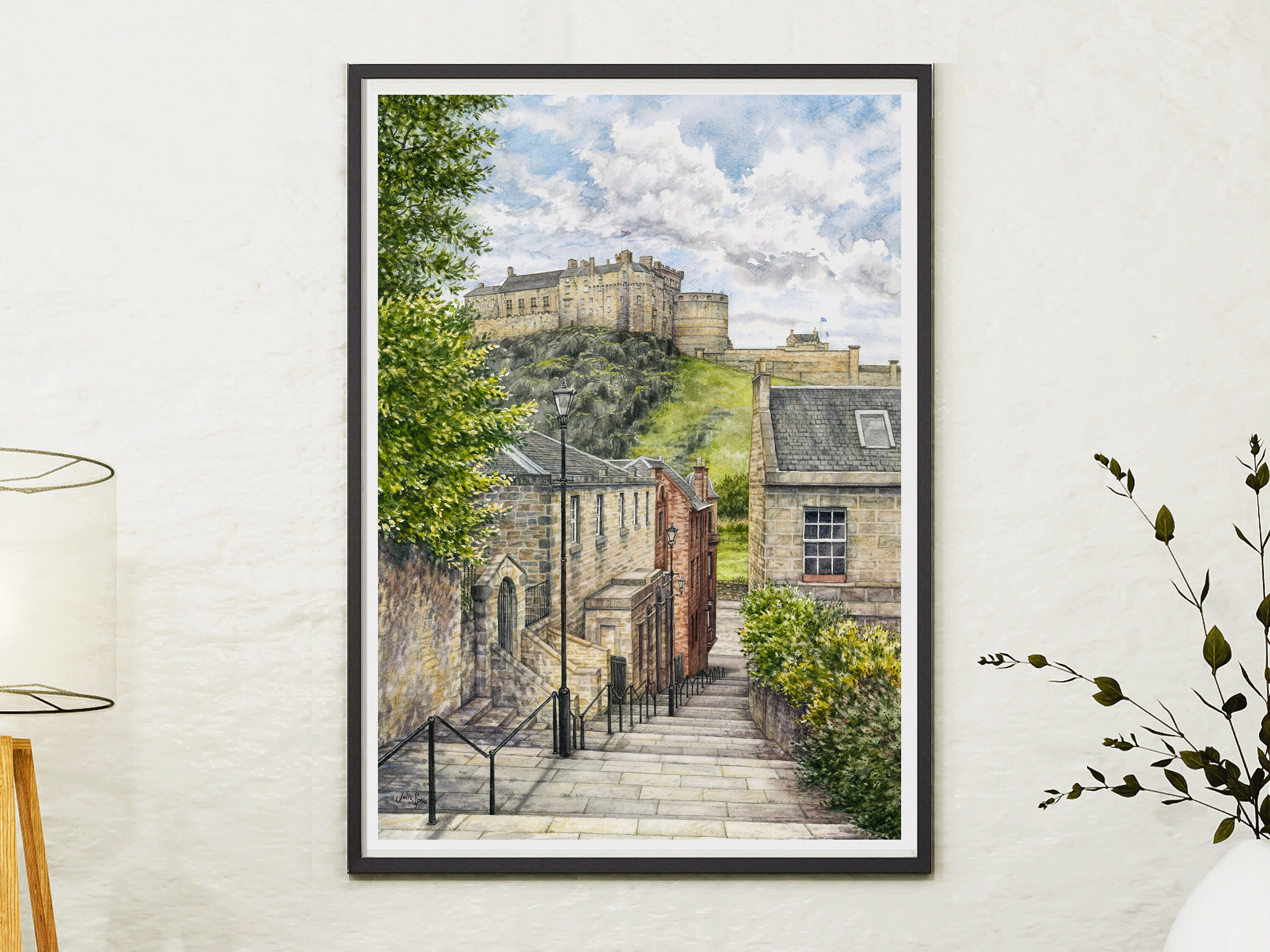 Edinburgh Castle Print | Edinburgh Poster | Scottish Wall Art ...