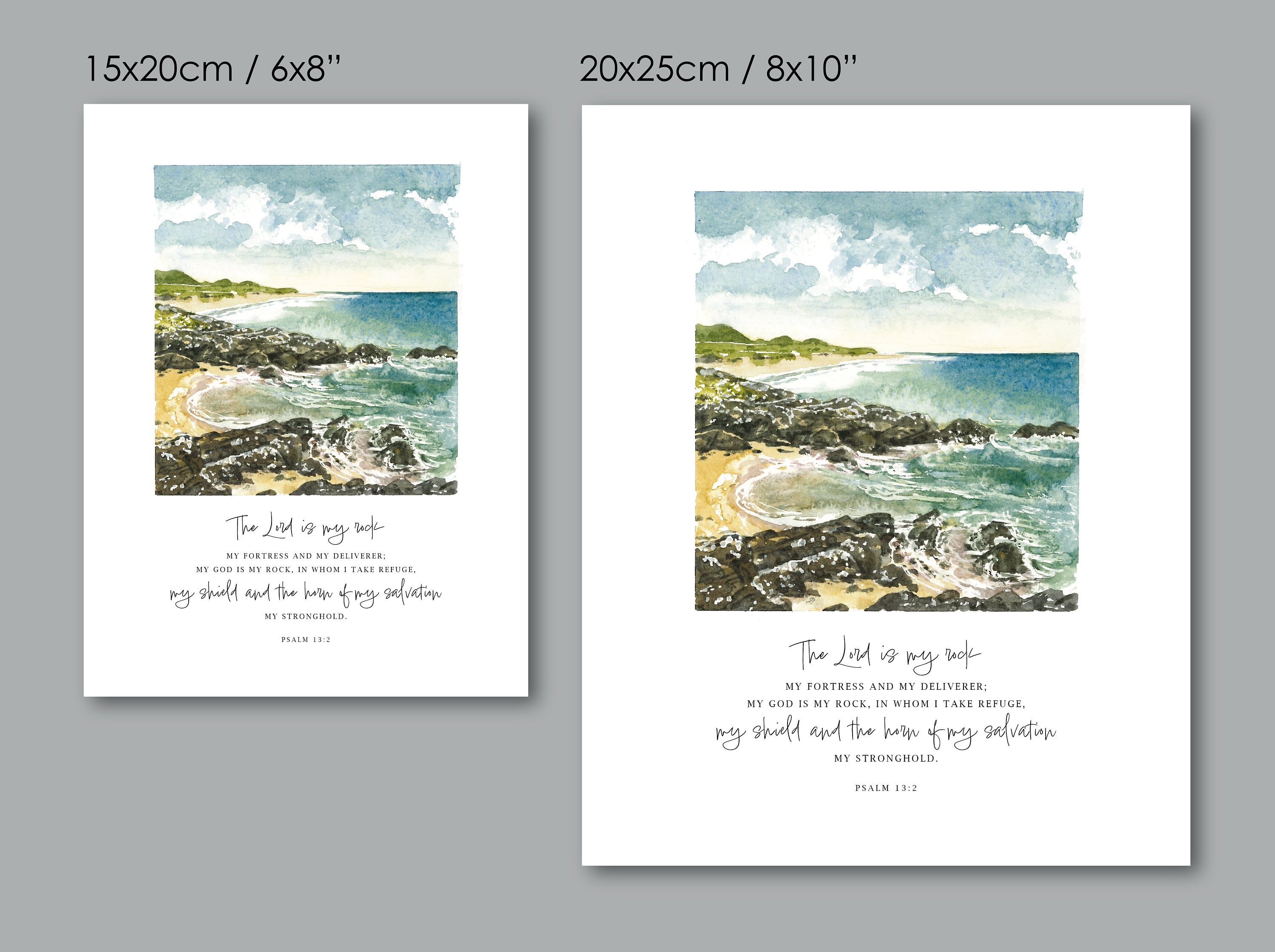 Psalm 18:2 Print the Lord is My Rock, My Fortress, My Deliverer Bible ...