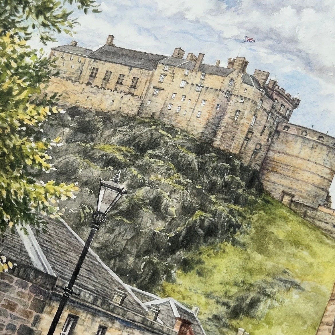 Edinburgh Castle Print | Edinburgh Poster | Scottish Wall Art ...