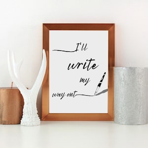Instant Download, Quotes for Writers, Writer Wall Art, Digital Art ...