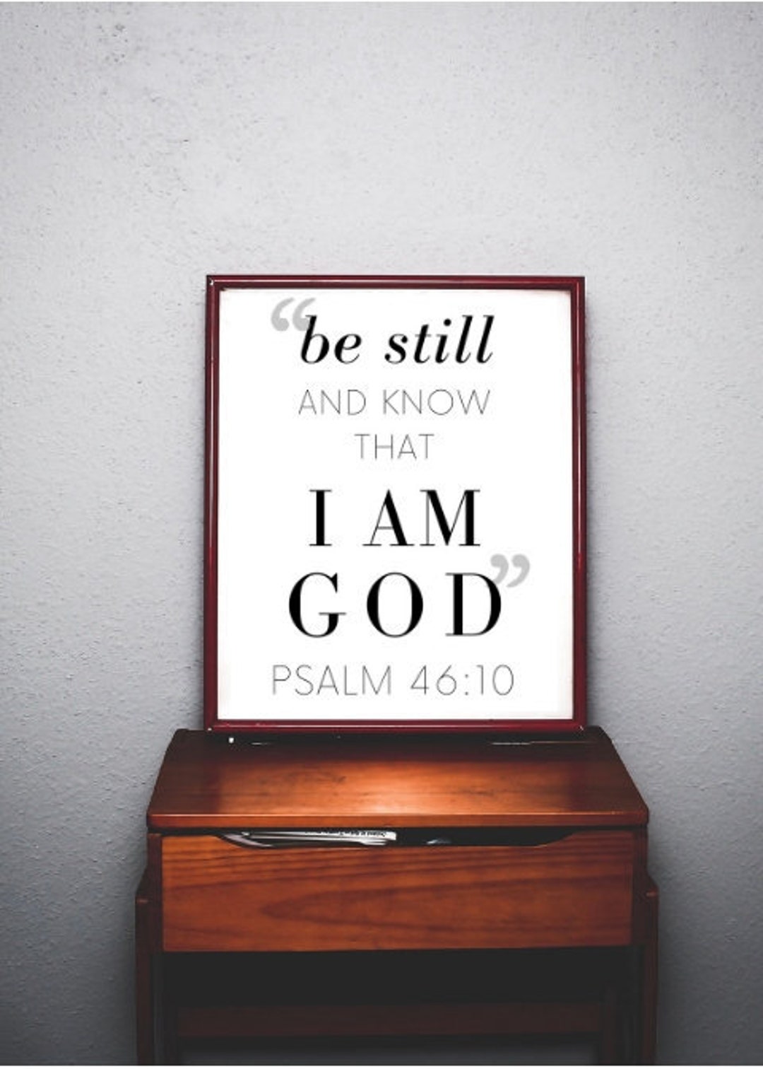 Instant Download, Bible Verse, Psalms, Black and White, Wall Art, Decor ...