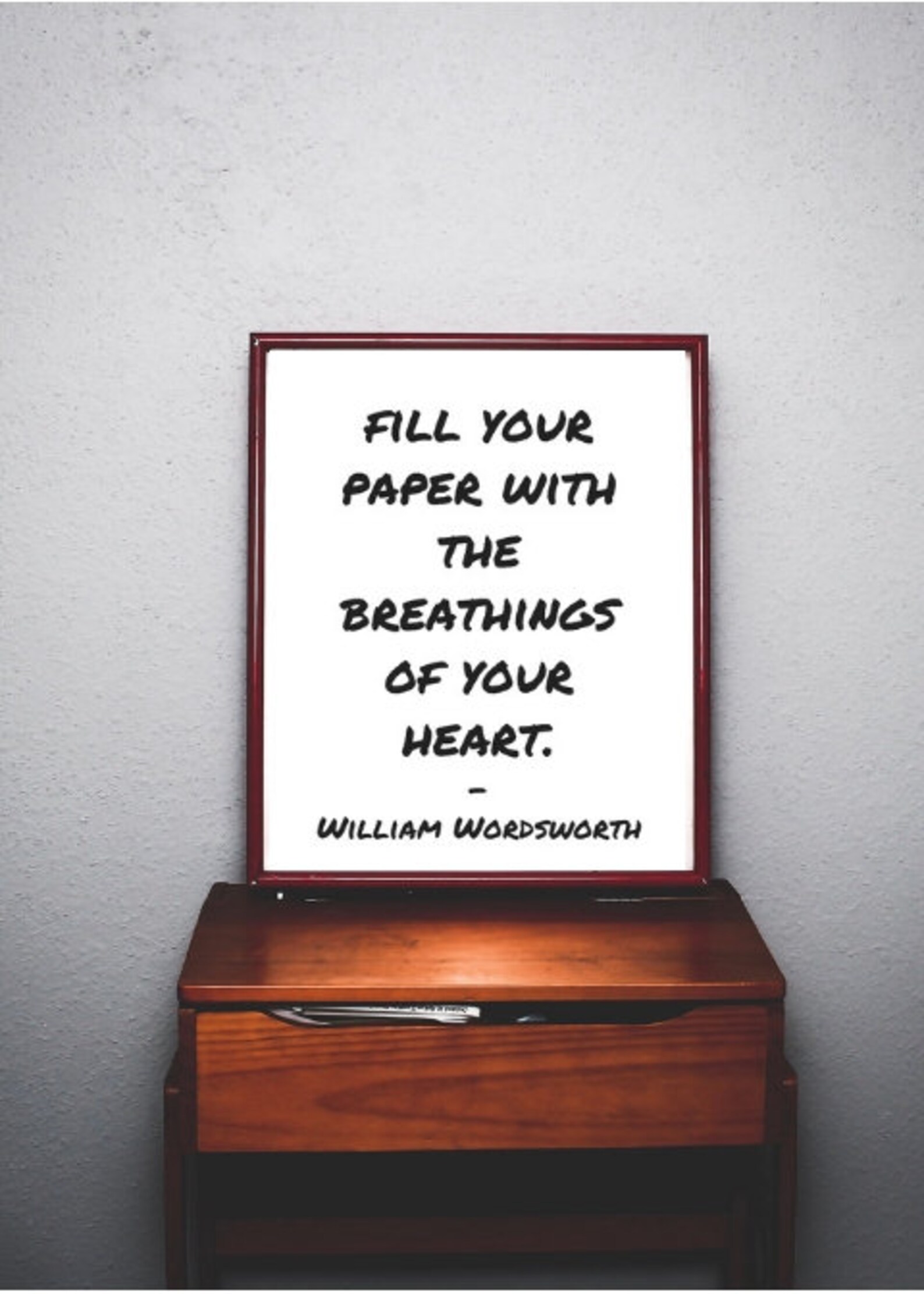 Instant Download, William Wordsworth, Quote, Wall Art, Books, Reading ...
