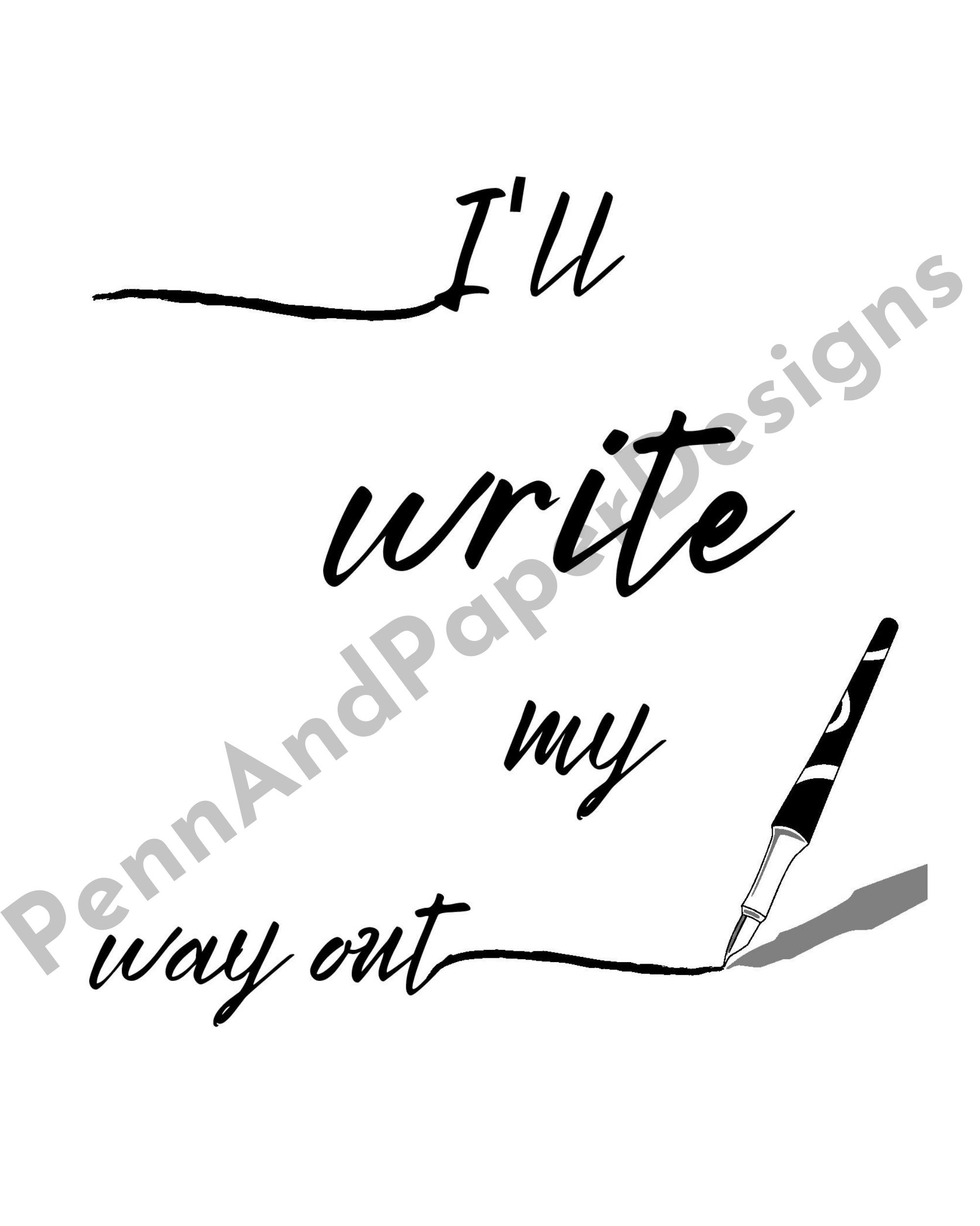 Instant Download, Quotes for Writers, Writer Wall Art, Digital Art ...