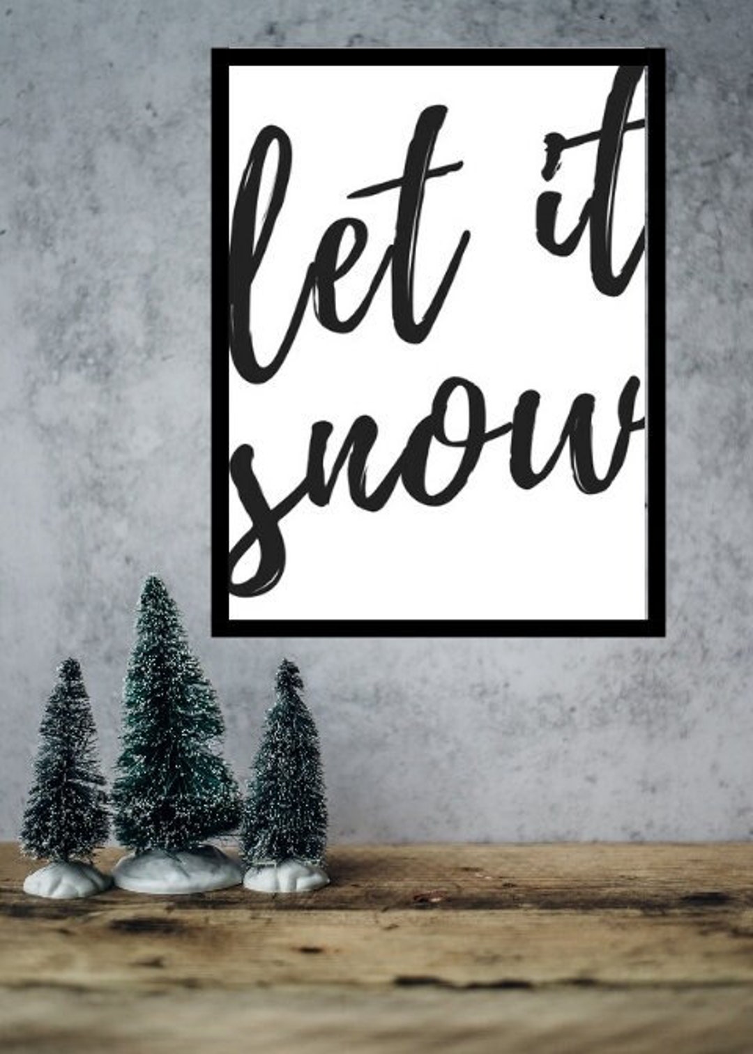 Instant Download, Let It Snow, Christmas, Holiday, Winter, Happy ...
