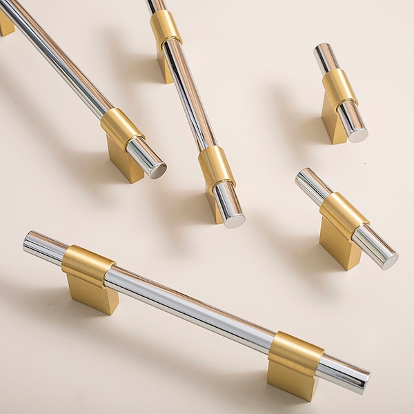 Chrome Cabinet Pulls - Etsy