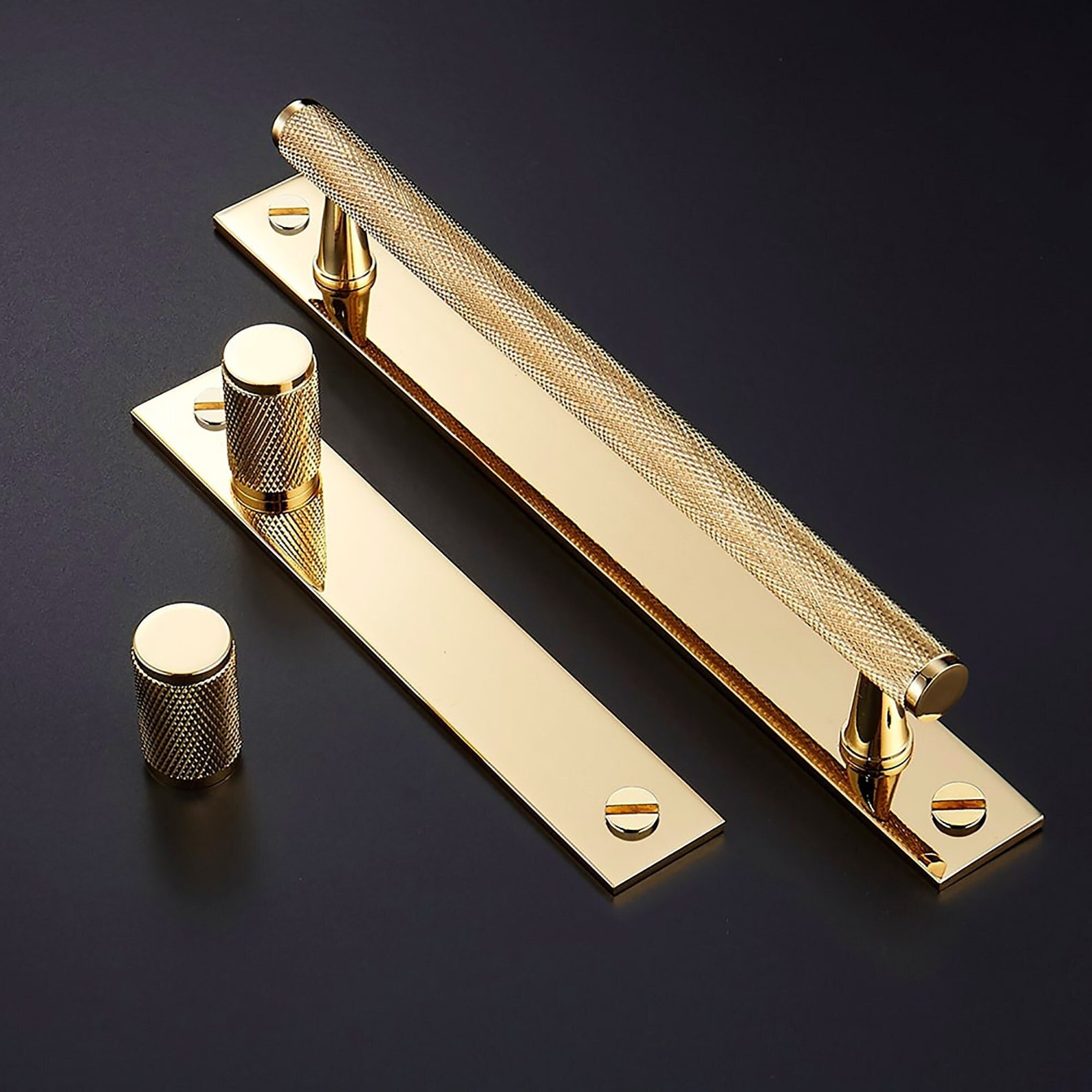 Luxury Polished Chrome & Gold, Matte Brass, Black Cabinet Pulls, Knobs ...