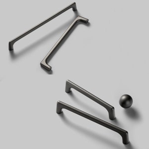 Matte Dark Gunmetal Grey Cabinet Pulls, Cabinet Knobs, Drawer Pulls, Drawer Knobs, Pulls, Knobs ...