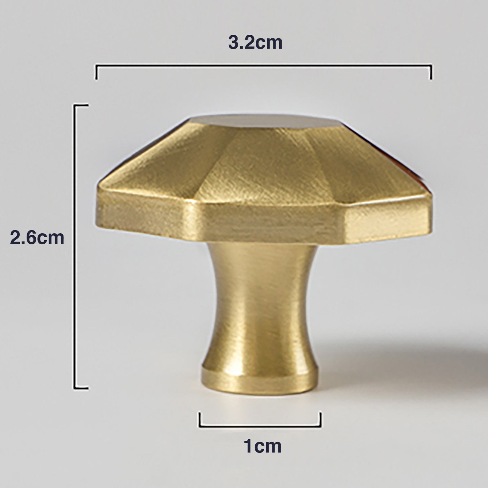 Brass Octagon Cabinet Knobs Drawer Knobs for Homes Offices - Etsy