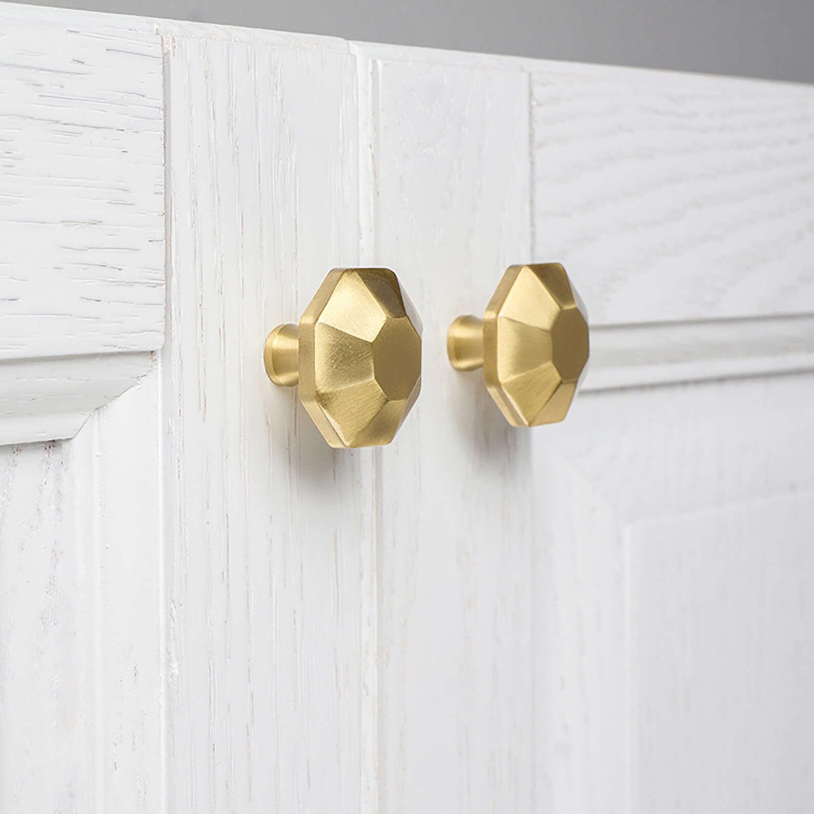 Brass Octagon Cabinet Knobs Drawer Knobs for Homes Offices - Etsy