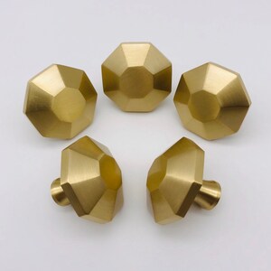 Brass Octagon Cabinet Knobs, Drawer Knobs for Homes, Offices, Cafes, Restaurants Etc. - Etsy