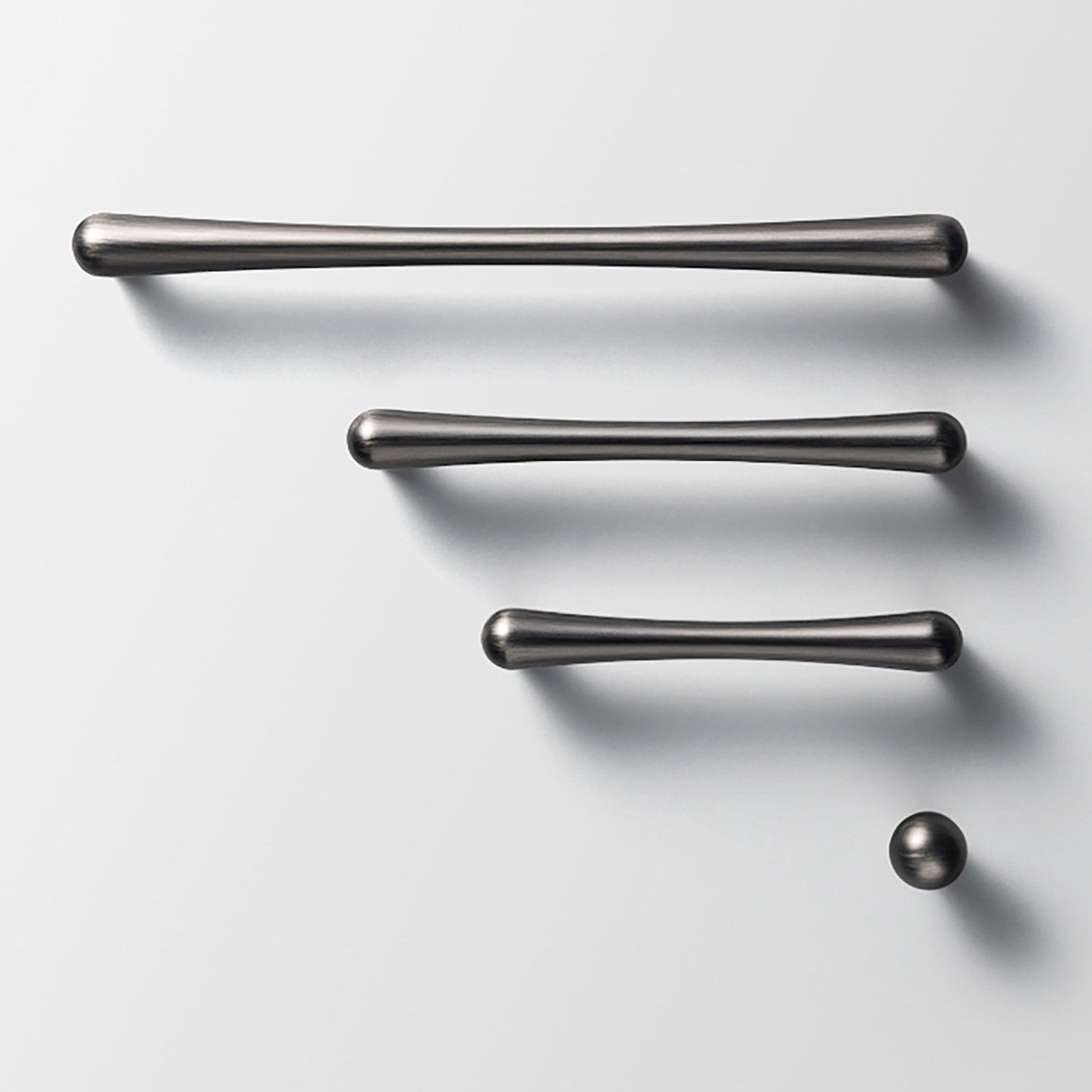 Brushed Gunmetal Grey Cabinet Pulls and Knobs - Etsy Australia