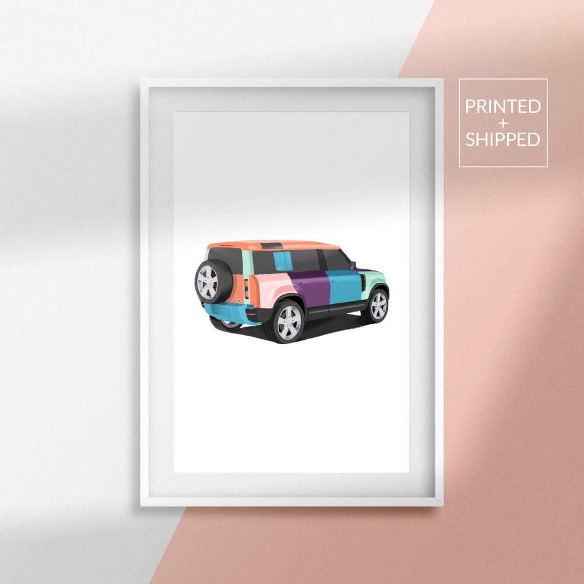 Land Rover Defender Paul Smith Style Modern Minimalist | Etsy