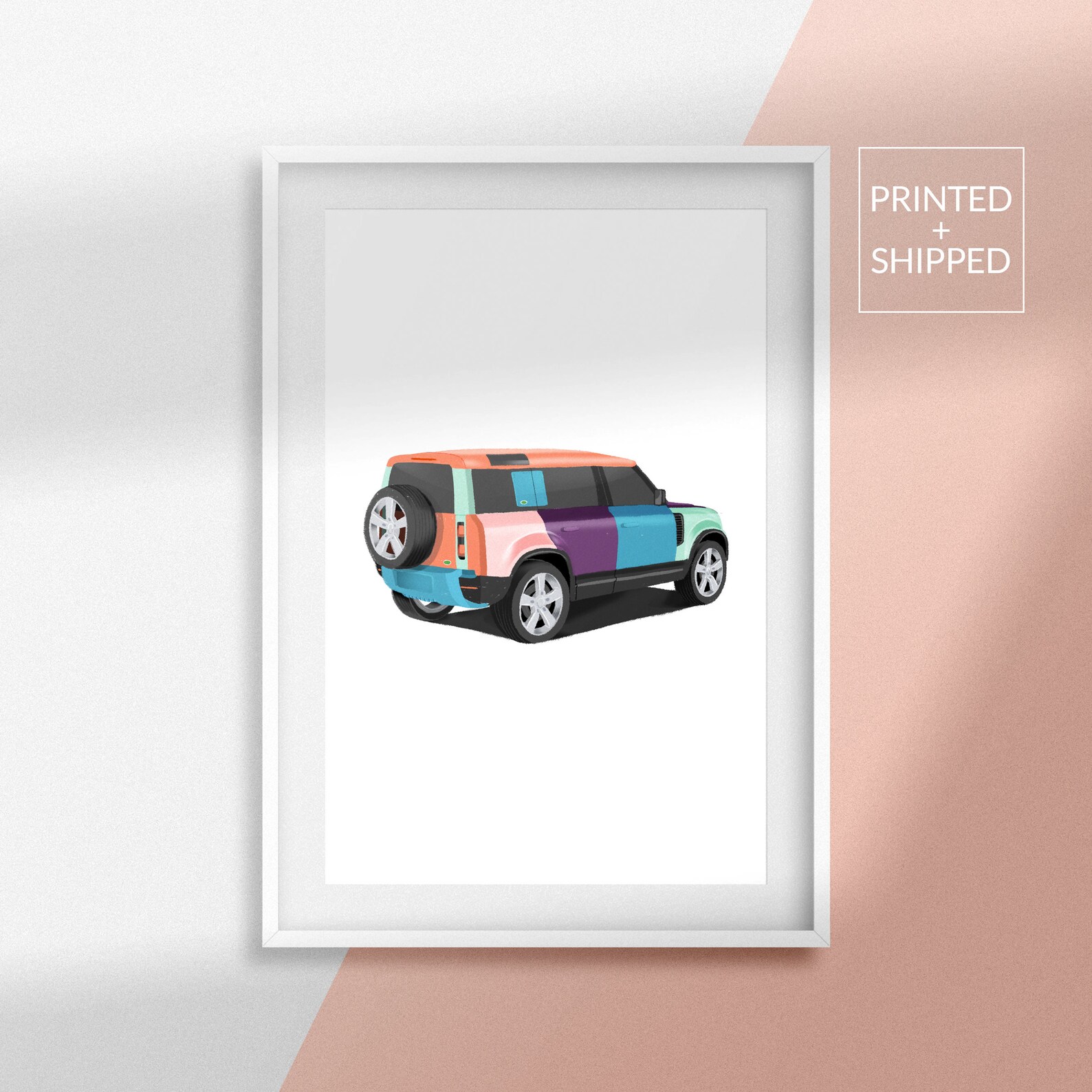 Land Rover Defender Paul Smith Style Modern Minimalist | Etsy