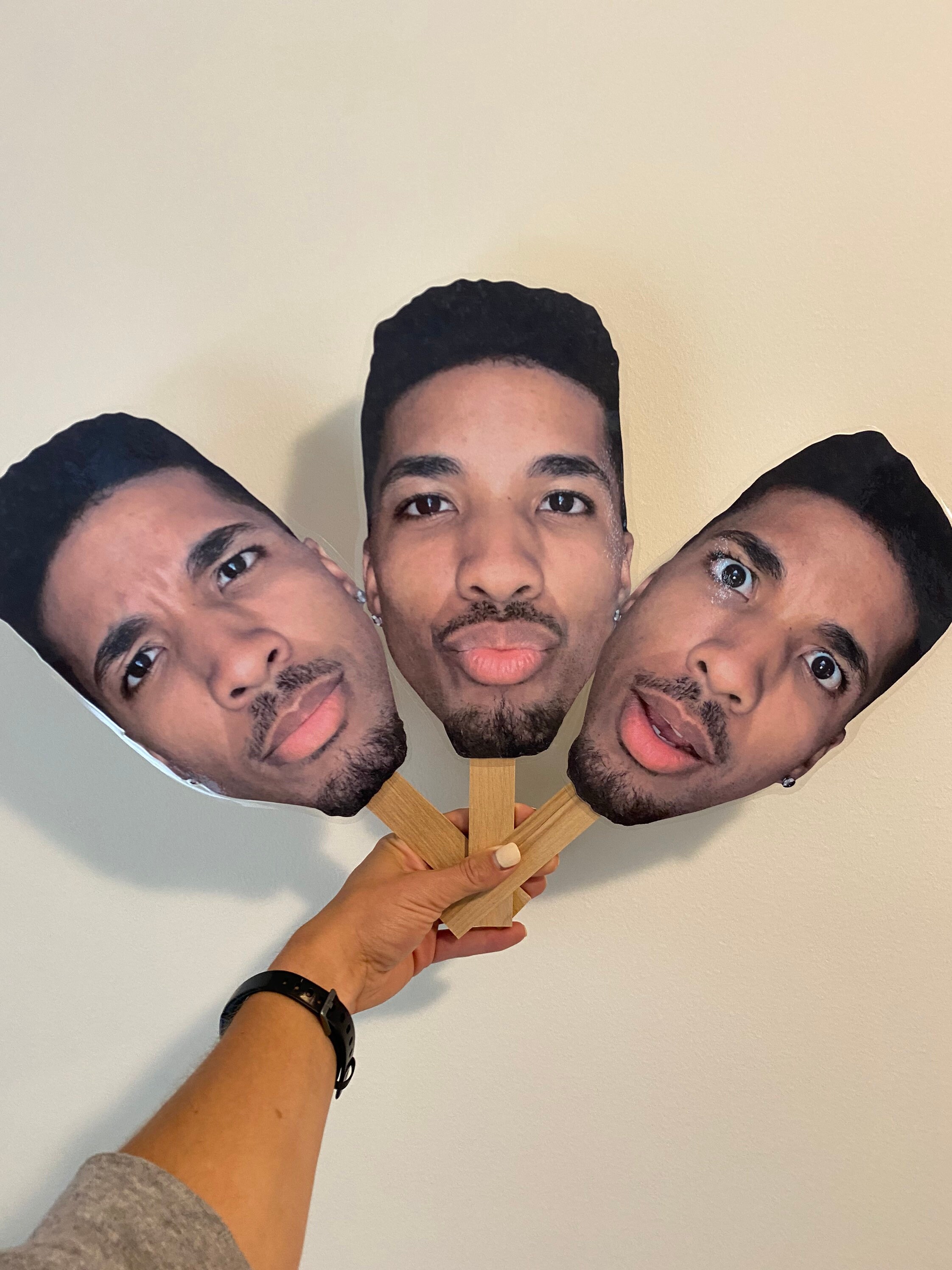 Face on a Stick - Etsy