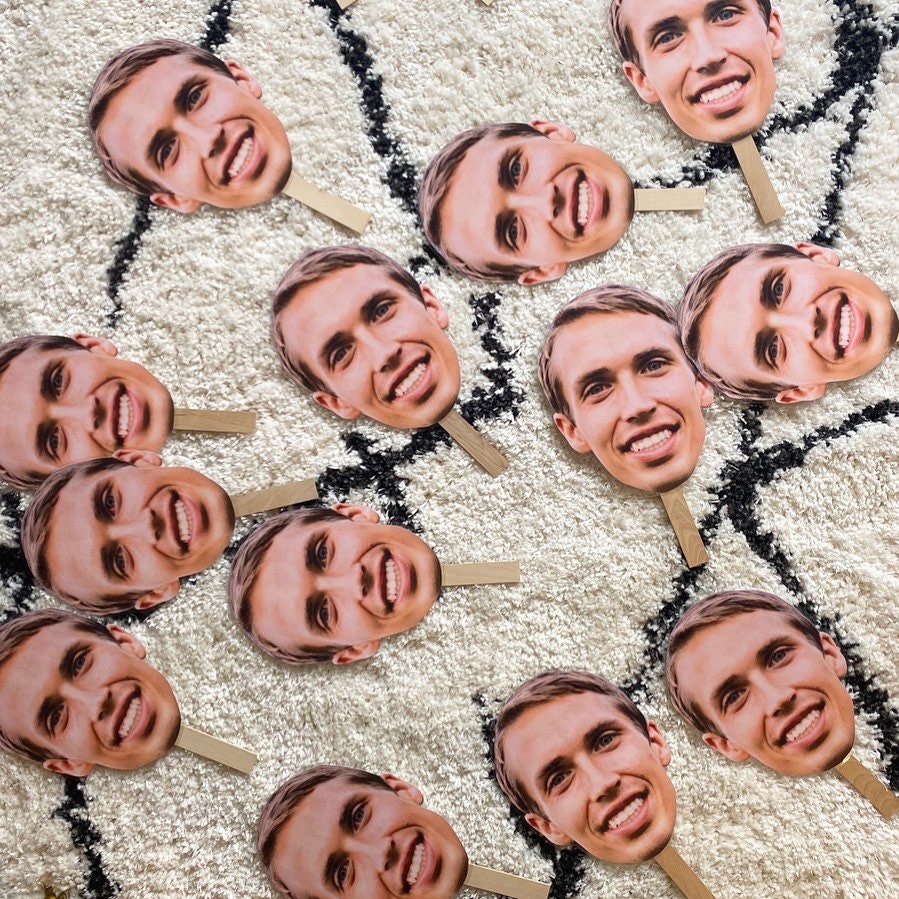 Face on a Stick - Etsy