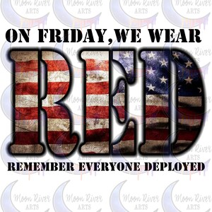 Red Friday Digital Design PNG 8x10 Inch - Etsy