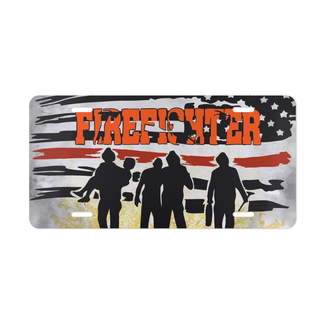 American Firefighter Vanity Plate - Etsy