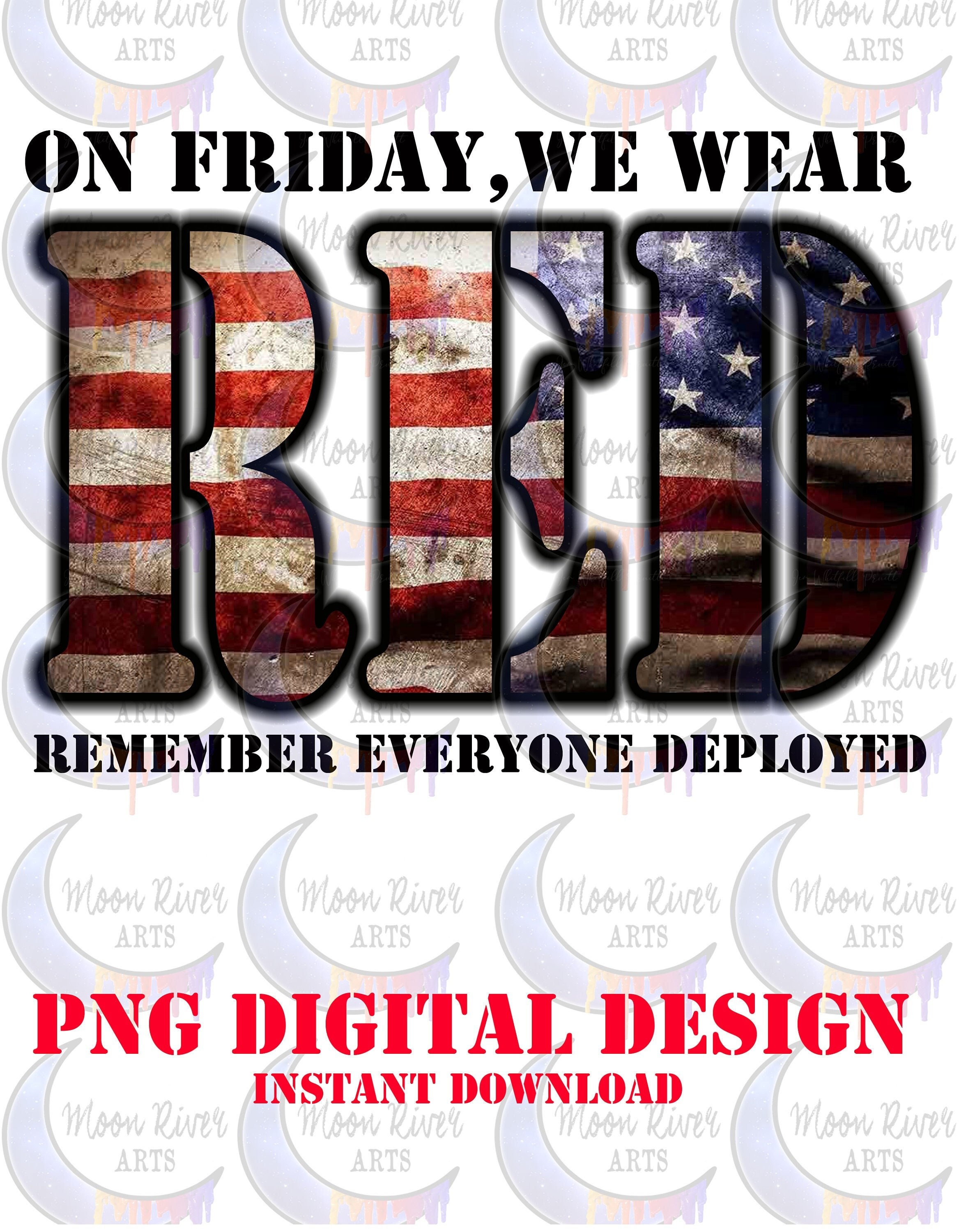 Red Friday Digital Design PNG 8x10 Inch - Etsy