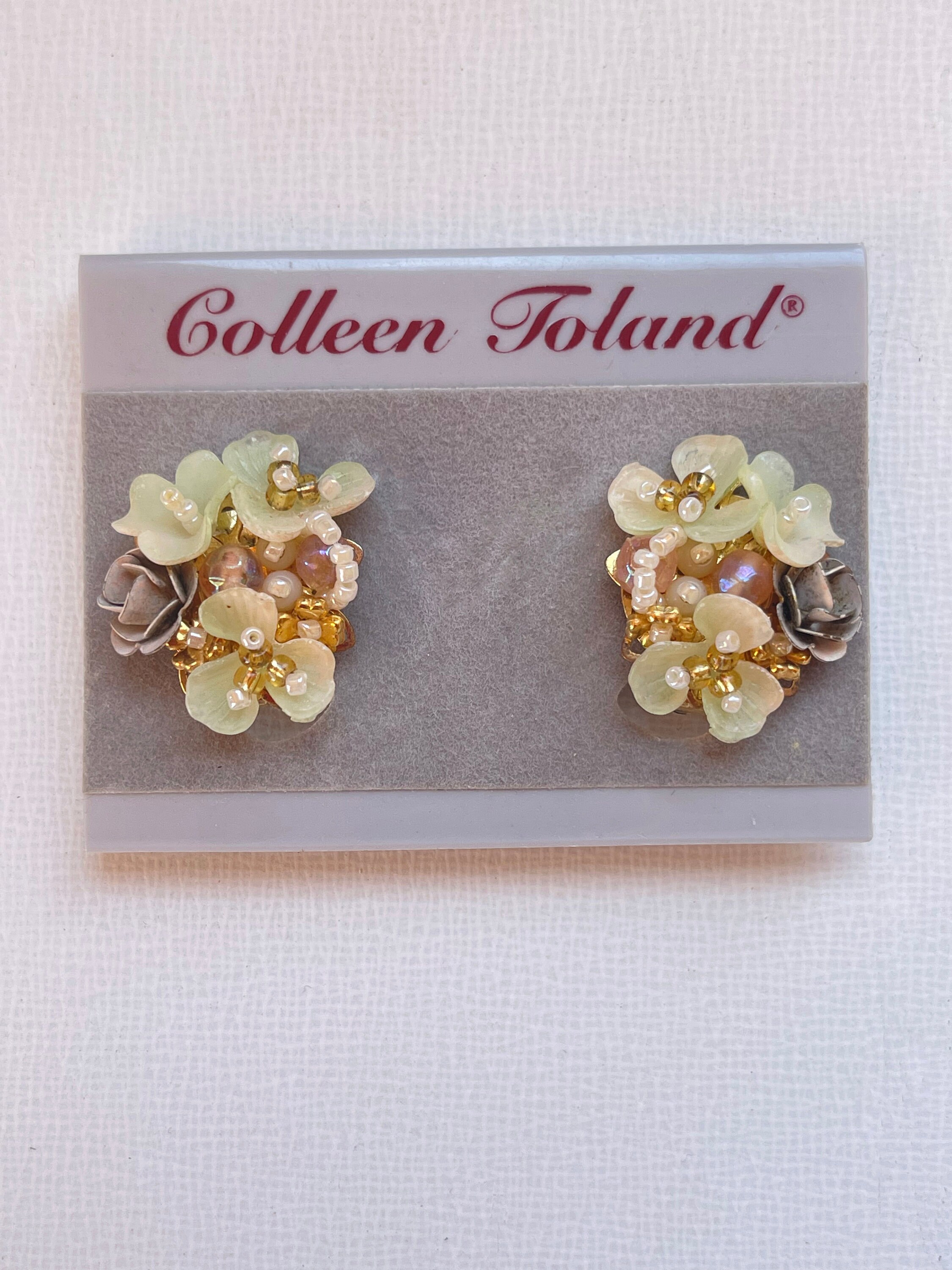 Jewelry Set, Vintage Colleen Toland Jewelry, Flower Statment Necklace ...