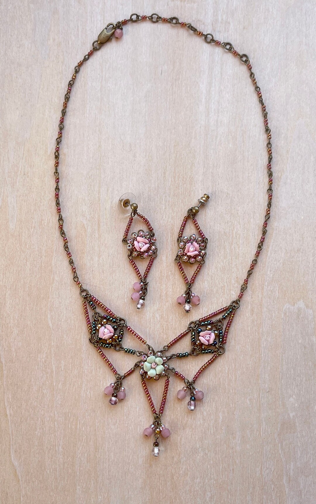 Jewelry Set, VINTAGE COLLEEN TOLAND 2 Piece Jewelry Set. Necklace and ...
