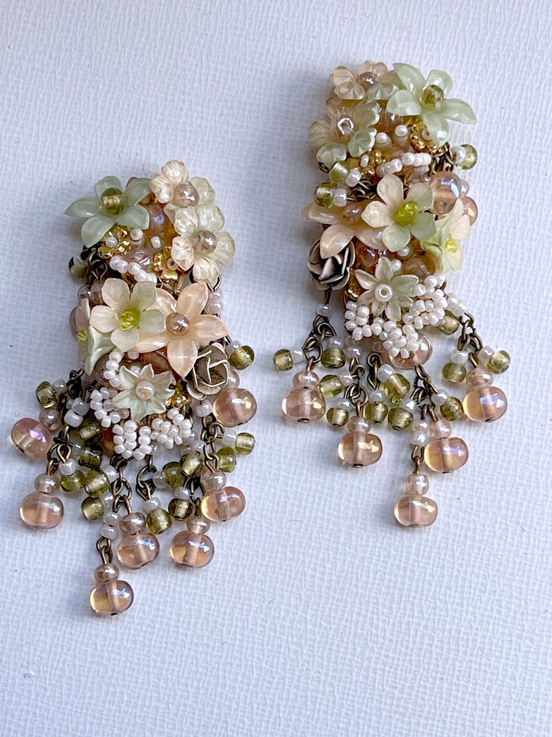 Vintage Colleen Toland in wild Peach Apricot Green - Etsy