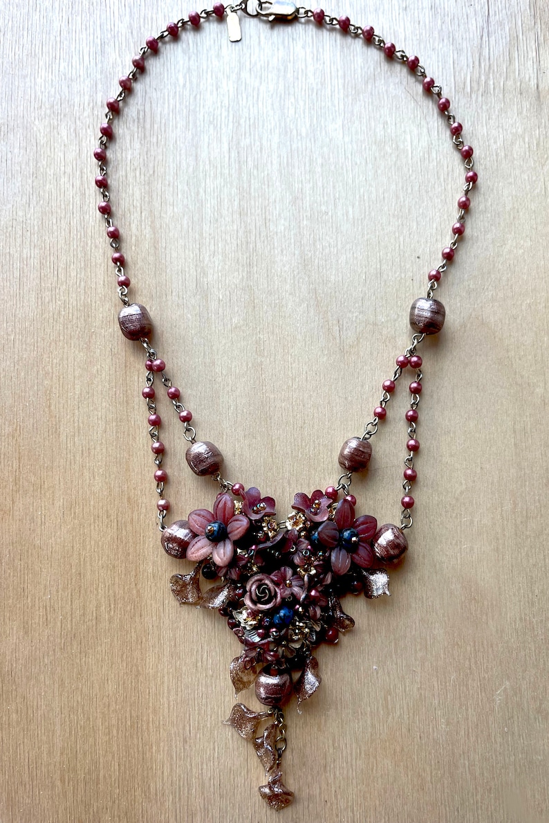 COLLEEN TOLAND Vintage Beaded Necklace 1990s - Etsy