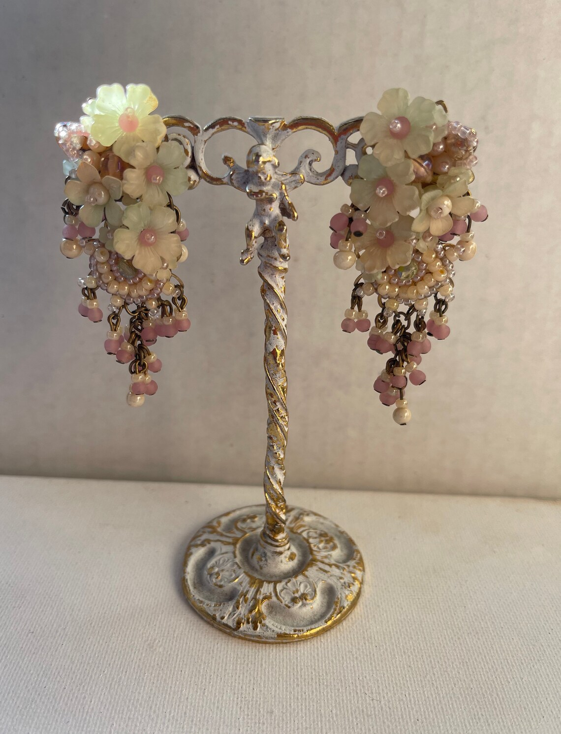 Vintage COLLEEN TOLAND Jewelry Set, Bracelet and Earring Set, Pastel ...