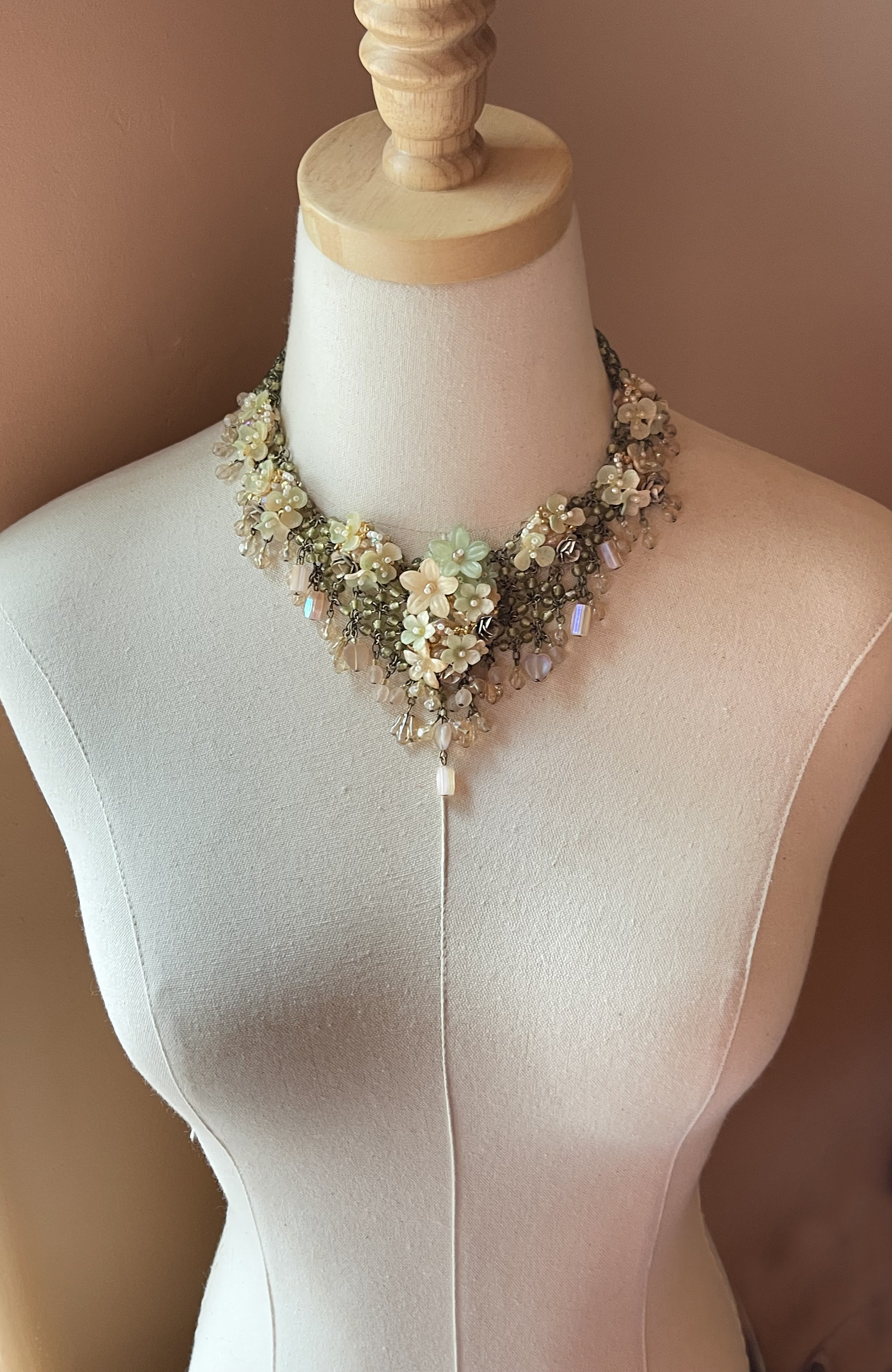 Jewelry Set, Vintage Colleen Toland Jewelry, Flower Statment Necklace ...