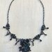 Rare Vintage COLLEEN TOLAND Black Rose Floral Necklace Handmade Jewelry ...