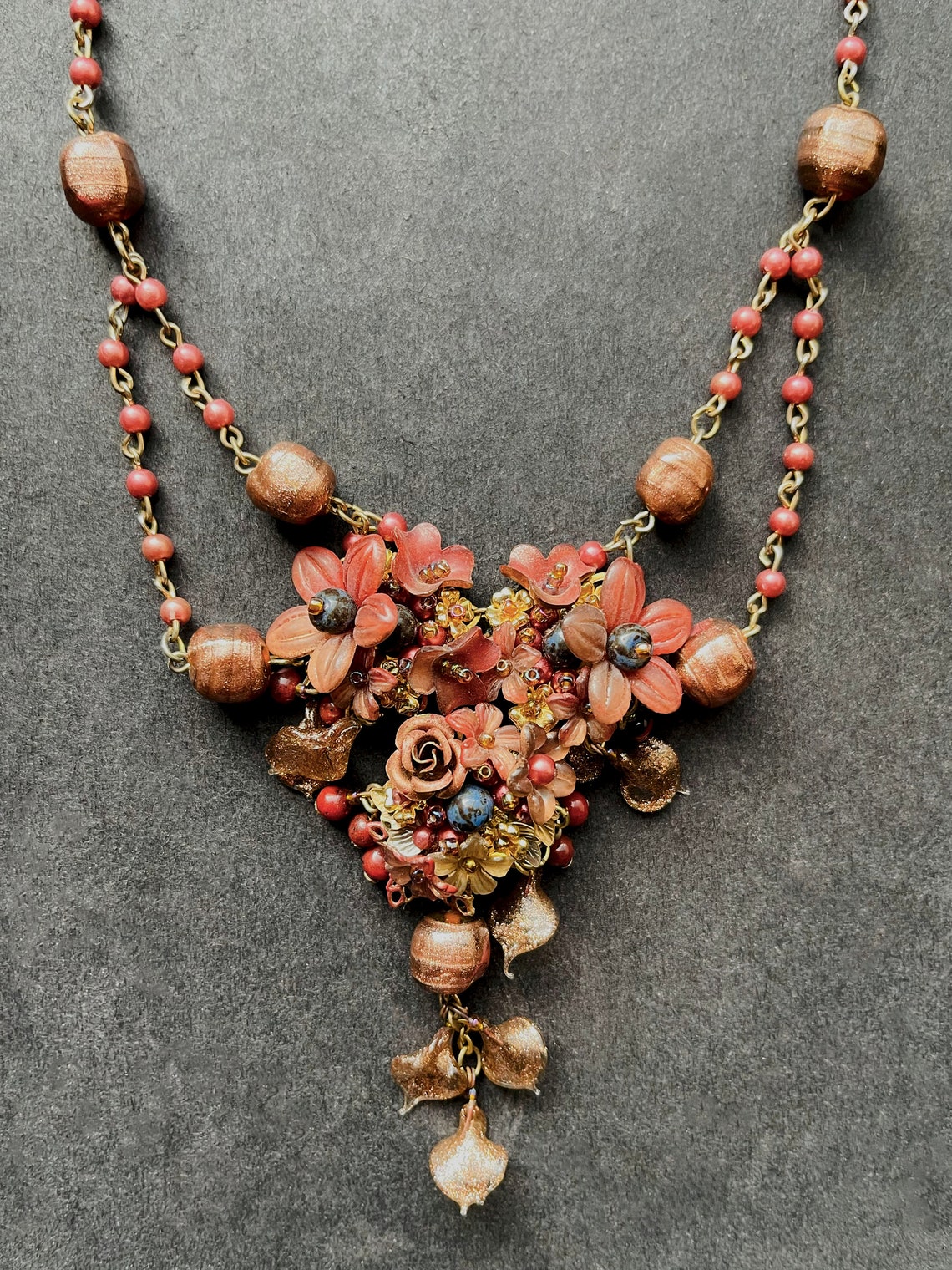 COLLEEN TOLAND Vintage Beaded Necklace 1990s - Etsy