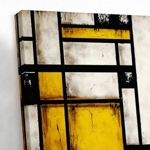 Piet Mondrian Style Abstract Painting Canvas Print Wall Art, Canvas ...