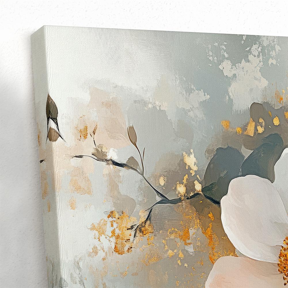 Pink Floral Abstract Canvas Art: Gold Accent 3-panel Wall Decor - Etsy