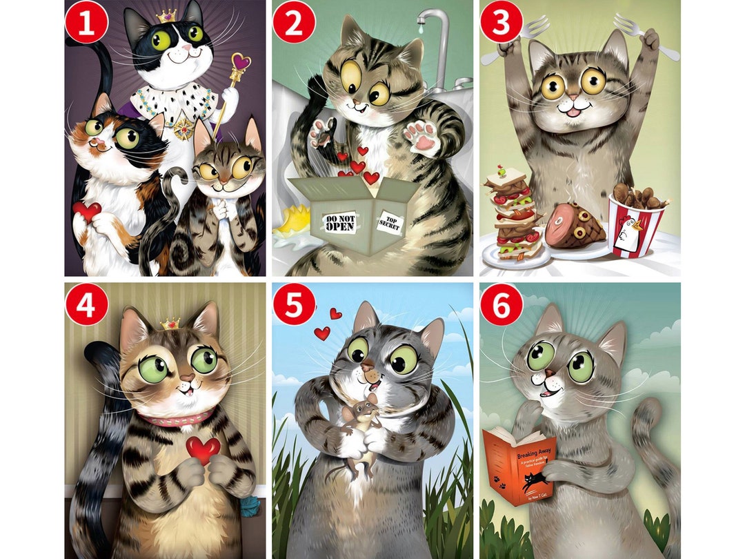 5D Diamond Painting Full Square/round Animal Cat Embroidery Picture of ...