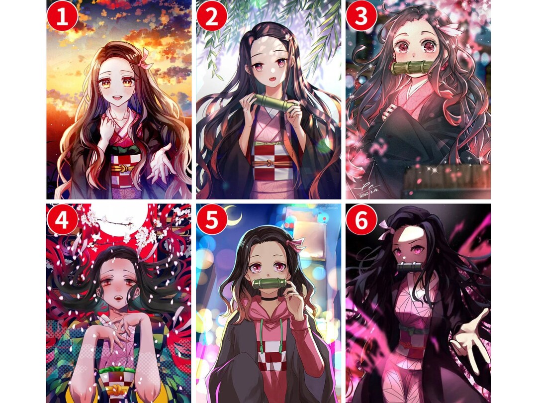 5D Diamond Painting Anime Cartoon Girl Full Drill Mosaic DIY Diamond ...