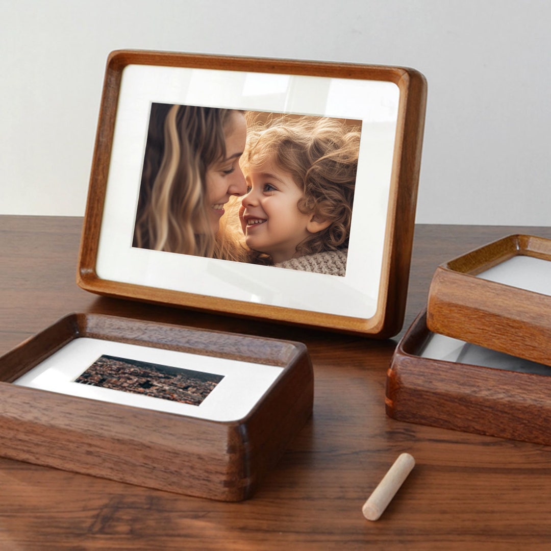 Solid Wood Picture Frame A4 8x10 4X4 6x8 Walnut Photo Frames,hardwood ...