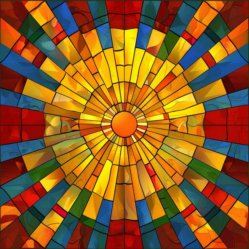 Sun Mosaic - Etsy