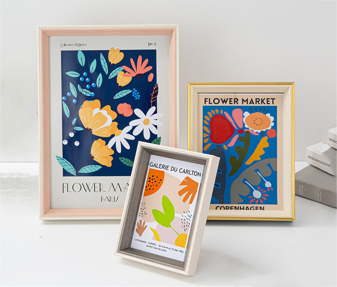 Resin Frame,natural OAK Wood Wall Frame With Plexiglass ,poster Frame ...