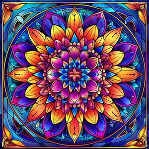 Diamond Painting Kits Mandala 50X50 for Mom/dad DIY Mandala Diamond Art ...