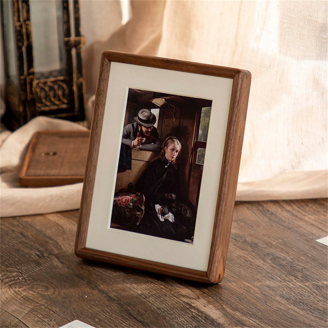 Solid Wood Photo Frame,teak Picture Frame,black Walnut Photo Frame ...