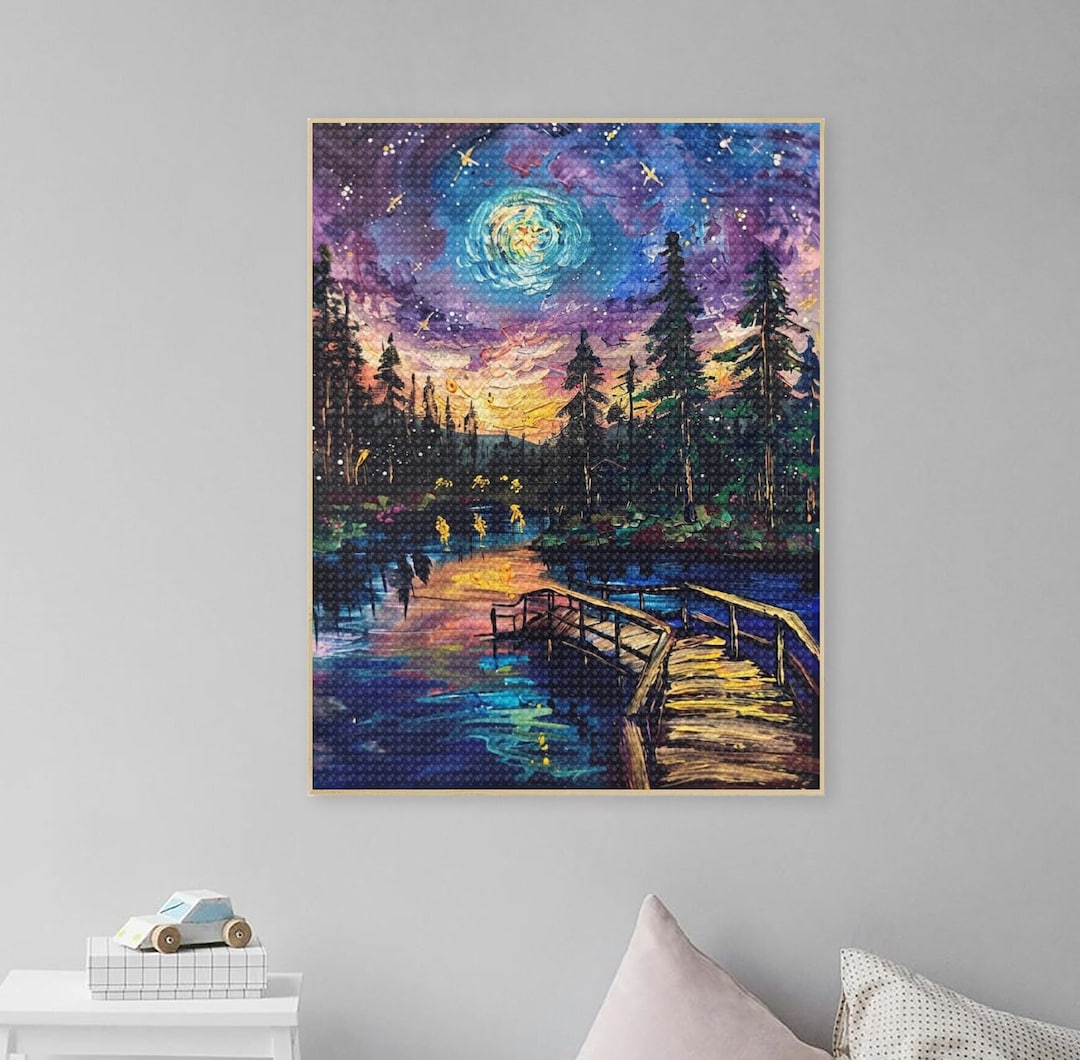 Personalised DIY Starry Night Diamond Art Painting Kits With AB Drill ...